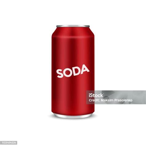 빨간 알루미늄 맥주 캔 또는 소 다 팩 모의 금속 캔 흰색 배경에 고립입니다 0명에 대한 스톡 벡터 아트 및 기타 이미지 0