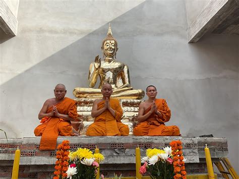 🪷ภาพการถวายพระประธานประจำอุโ วัดหนองเสือยางปราสาท ราชบุรี