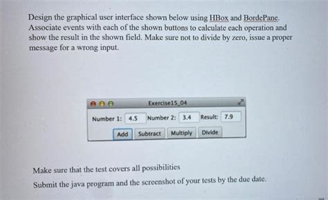 Solved Design The Graphical User Interface Shown Below Using Chegg