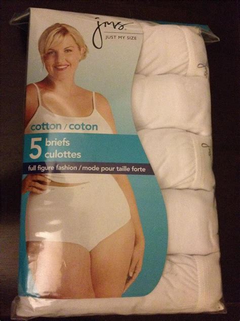 Just My Size Jms 4x5x Plus Size Briefhigh Cuts Underwearpanties
