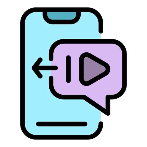 Premium Vector Repost Video Icon Outline Repost Video Vector Icon
