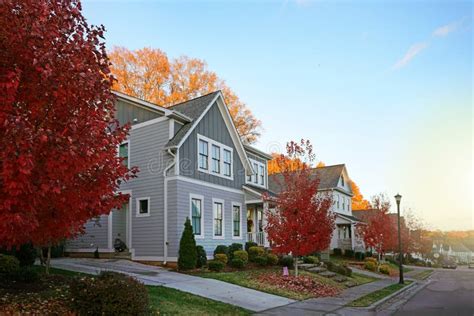 New Homes In A Neighorhood Near Downtown In Raleigh Nc With Fall