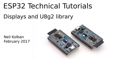 Esp32 Technical Tutorials Displays And The U8g2 Library Youtube