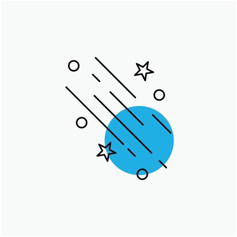 étoile étoile Filante Chute Espace Icône De Ligne Détoiles