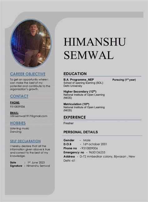 Himanshu Semwal On Linkedin Hello Im Himanshu Semwal And Im Looking A Job As A Fresher This