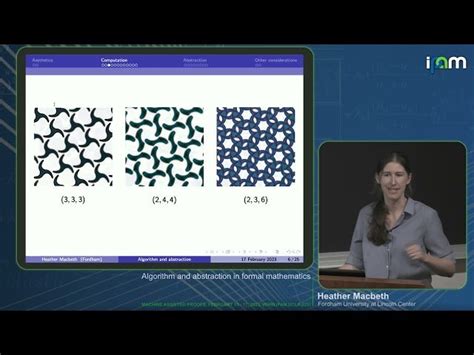 Free Video Algorithm And Abstraction In Formal Mathematics Ipam At