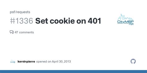 Set Cookie On 401 · Issue 1336 · Psfrequests · Github