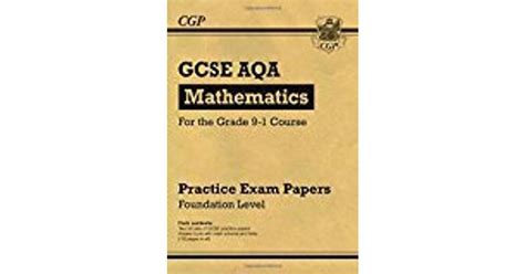 New Gcse Maths Aqa Practice Papers Foundation For The Grade 9 1