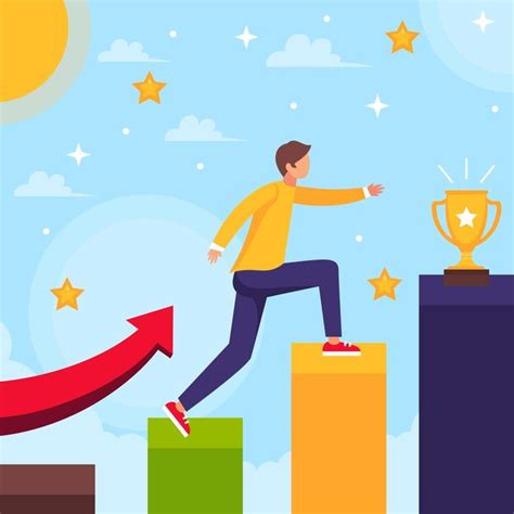 free vector flat design first step illustration