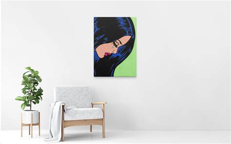 Pop Art Girl Crying Canvas Print Pop Art Poster Etsy