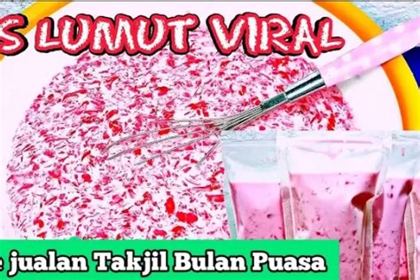 Es Lumut Strawberry Dalam Standing Pouch Minuman Kekinian Untuk Ide