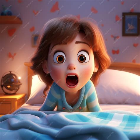 Premium Photo Pixar 3d Animation Style Of 3yearold Girl