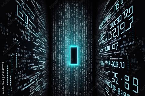 Digital Information Technology Background Continuous Loop With Binary