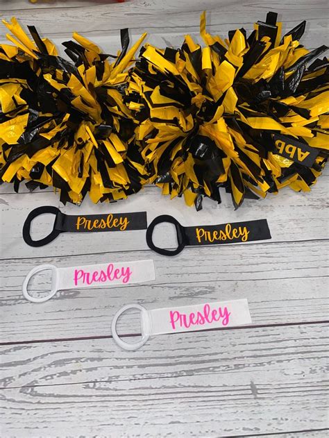 Personalized Cheer Pom Name Tag Labels Cheerleading Team T In 2023