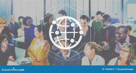 Networking Communication Interaction Net Graphic Concept Stock Image