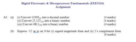 Solved Digital Electronics And Microprocessor Fundamentals