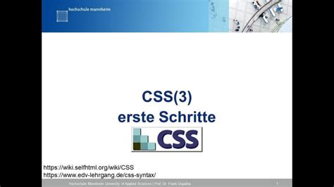 Css Erste Schritte Frank Dopatka