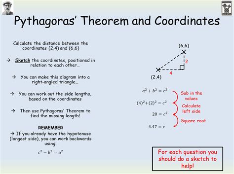 Pythagoras Theorem And Coordinates Lesson For Ks3 Maths Teachwire