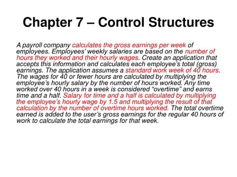 PPT Chapter Control Structures PowerPoint Presentation Free