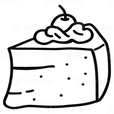 Cake Outline Doodle Hand Drawn 37477711 Png
