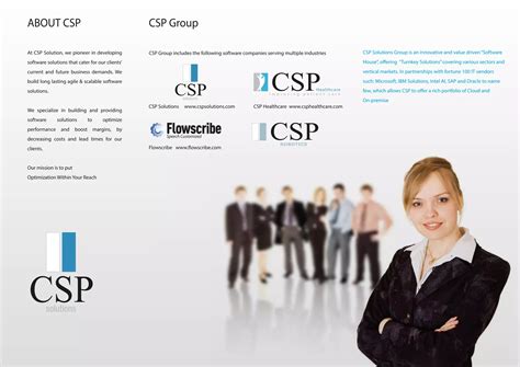 Csp Group Corporate Profile 2020 Ppt