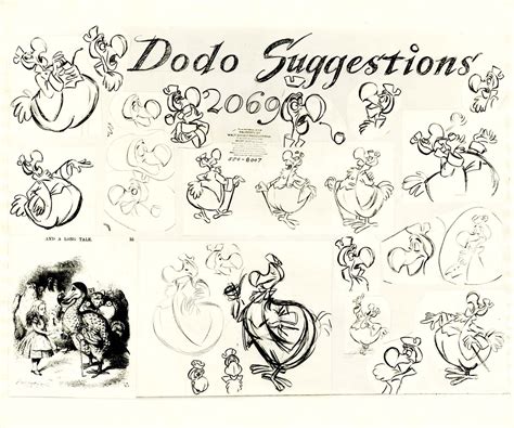 Vintage Disney Alice In Wonderland Animation Model Sheet 550 8007