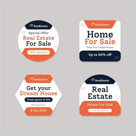 Free Vector Hand Drawn Real Estate Template Design