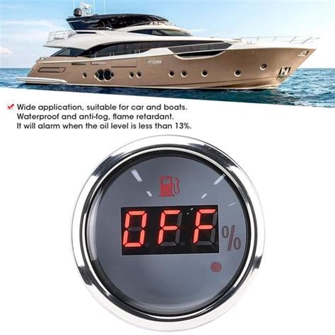 Dilwe Compteur De Niveau De Carburant Jauge De Carburant Pour Bateau