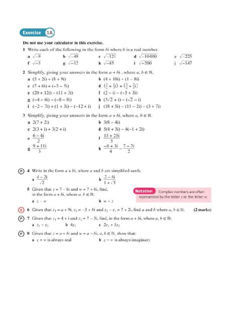 Complex Number Textbook Exercise 2 Pdf Complex Number Textbook Exercise 2 Pdf