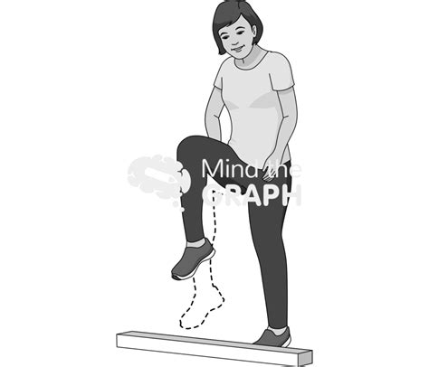 Free Caucasian Woman Obstacle Avoidance Icons Symbols Pictures And