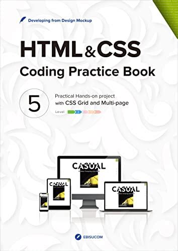 Html And Css Coding Practice Book 5 With Css Grid And Multi Page Let