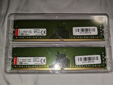 目立った傷や汚れなしKingston キングストン GB DDR MHz 枚セット 計 GB KVR N S Non ECC CL デスクトップパソコン用