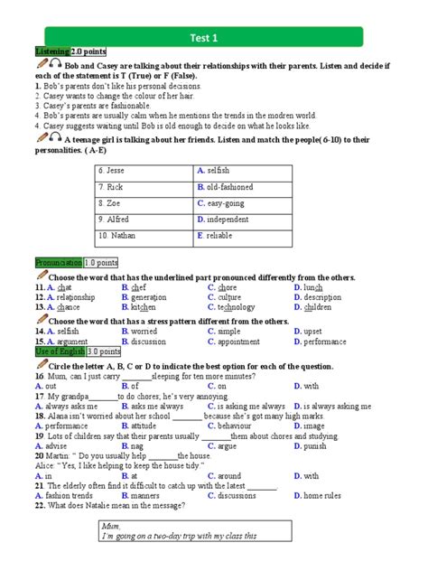 Unit 1 Test 1 Pdf