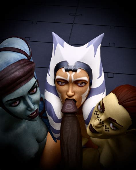 Rule 34 3d 3girls Aayla Secura Ahsoka Tano Barriss Offee Bisexual