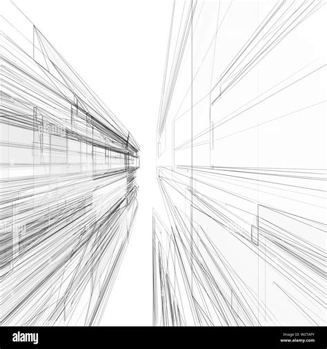 Abstract Architecture Background D Rendering Stock Photo Alamy