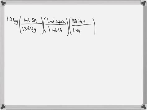 Solved A In The Lab Synthesis Of Aspirin If You Used 1 06 G