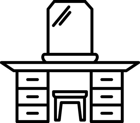 Dressing Table Line Icon 16215405 Vector Art At Vecteezy