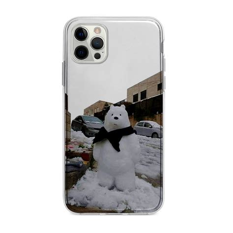 可愛小熊雪人適用iphone15promax手機殼13pro高級感smax透明11pro創意12mini簡約14plus 蝦皮購物