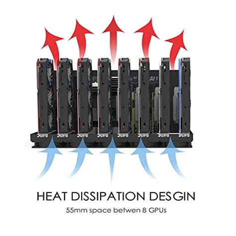 8 GPU Mining Rig Frame Gpu Mining Rig Large Steel Mining Frame Rig Open Air Case Support 5pc