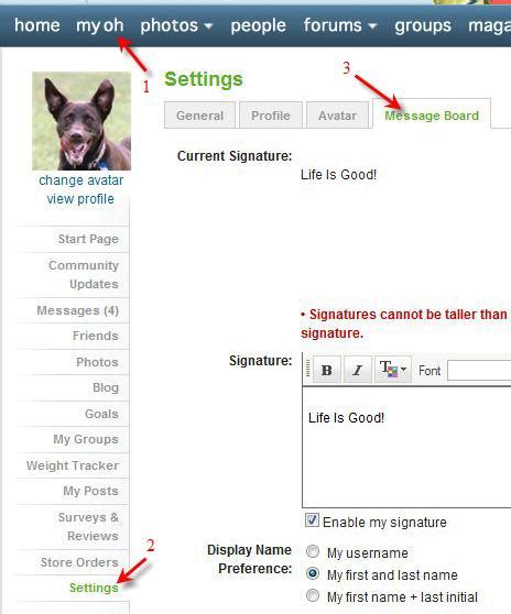 How To Add A Signature Line On Message Board