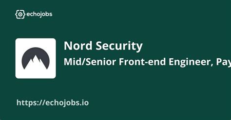 Nord Security Is Hiring Midsenior Front End Engineer Payments Team