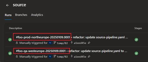 Azure Devops Is It Possible To Add A Custom Message To The Run Name Via The Yaml For My