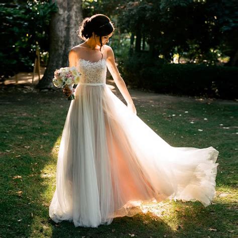 Plus Size Bohemian Lace Wedding Dress Boho Vestiti Da Sposa Bohemian