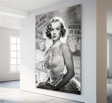 Marilyn Monroe Leinwand Bild Newspaper Kaufen