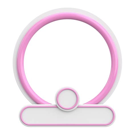 Premium Photo Profile Frame For Social Media 3d Illustration