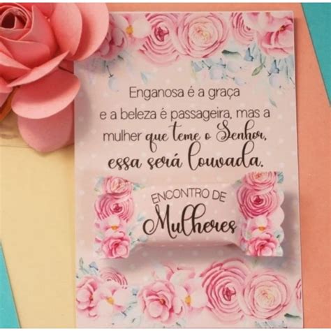 10 Unidades Card Balinha Personalizadas Para Encontro De Mulheres