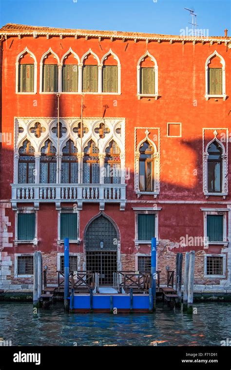Italien Venedig Grande Canale Grand Venezianischen Terrakotta Haus