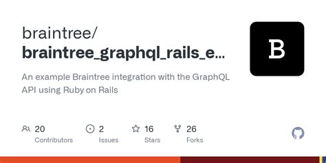Github Braintree Braintree Graphql Rails Example An Example Braintree Integration With The