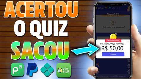 APP SECRETO ACERTOU O QUIZ SACOU APP Para GANHAR DINHEIRO Na HORA