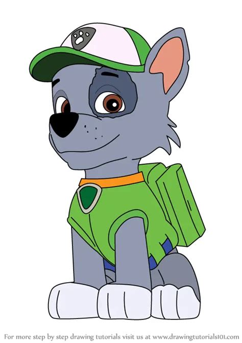 How To Draw Rocky From Paw Patrol Paw Patrol Step By Vrogue Co